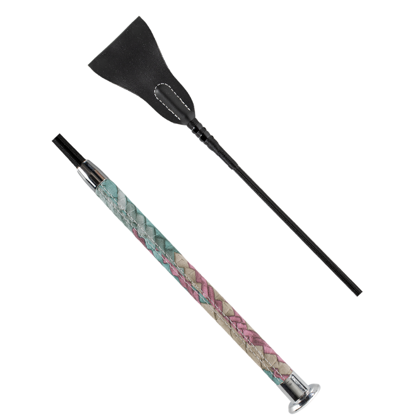 CAPRIOLE WOVEN MULTI-COLOURED JUMPING CROP – Riders Saddlery